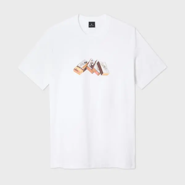 Paul Smith Cotton 'matchboxes' Print T-shirt