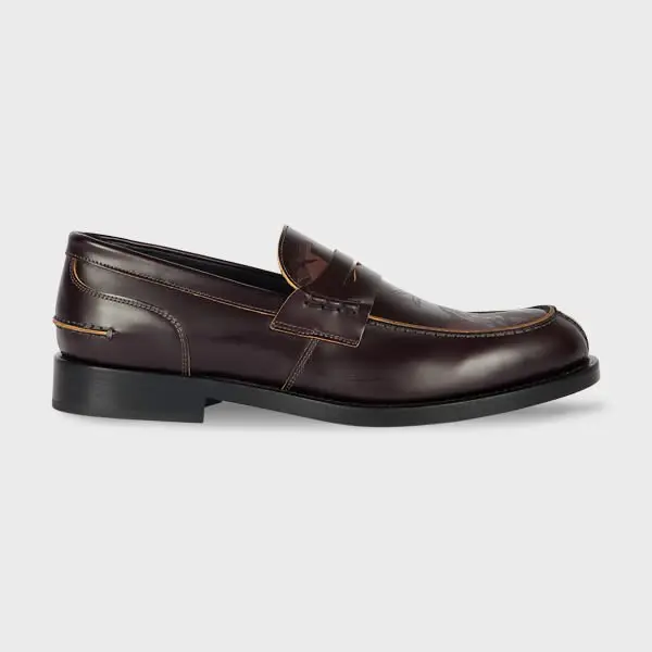 Paul Smith Leather 'donovan' Loafers - Red
