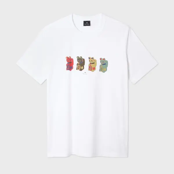 Paul Smith Lucky Cats' Print T-shirt