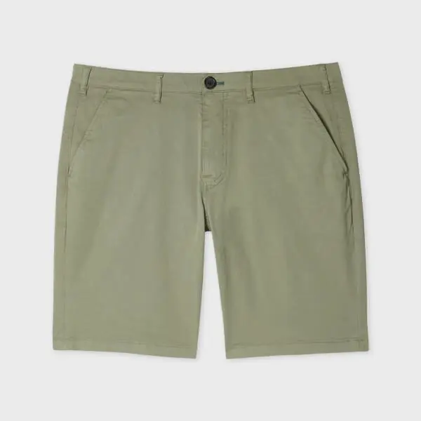 Paul Smith Organic Cotton-twill Shorts - Green