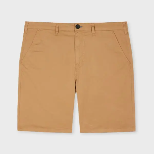 Paul Smith Organic Cotton-stretch Shorts - Brown