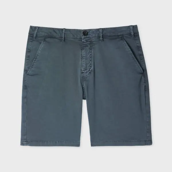 Paul Smith Anthracite Cotton-twill 'broad Stripe Zebra' Shorts