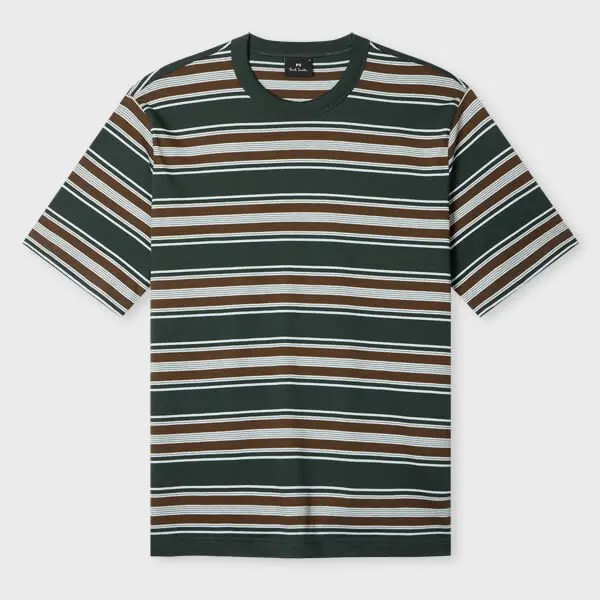 Paul Smith Dark Stripe Cotton T-shirt