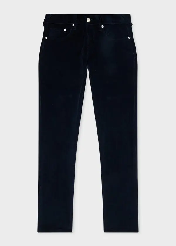 Paul Smith Tapered-fit Corduroy Trousers - Blue