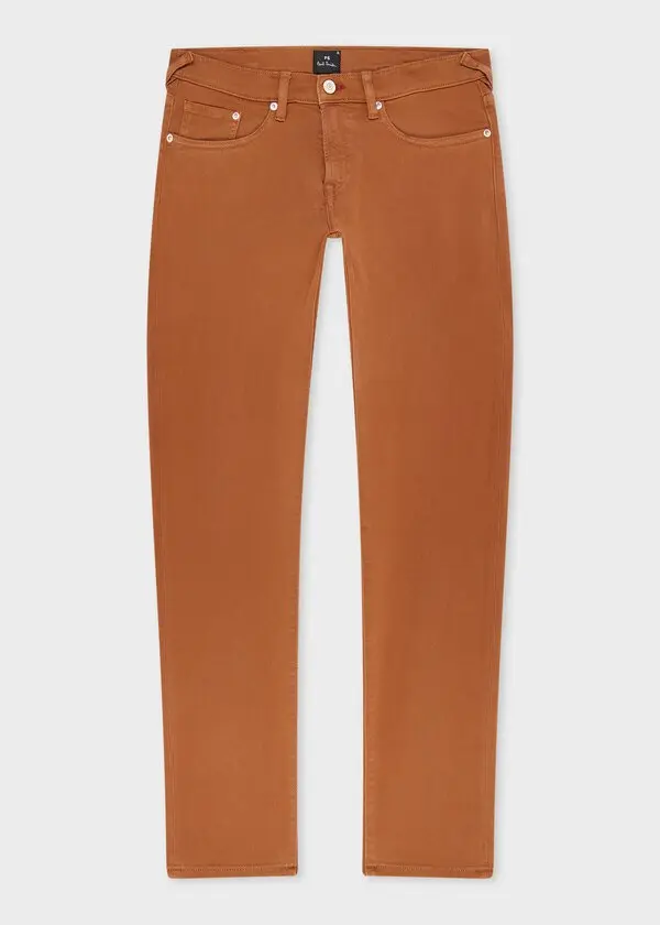 Paul Smith Tapered-fit Gart-dyed Organic Cotton-stretch Jeans
