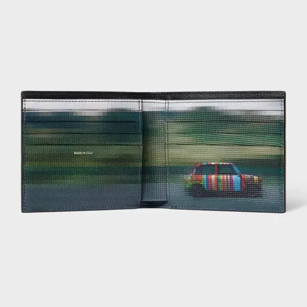 Paul Smith Leather 'pixelated Mini' Interior Billfold Wallet