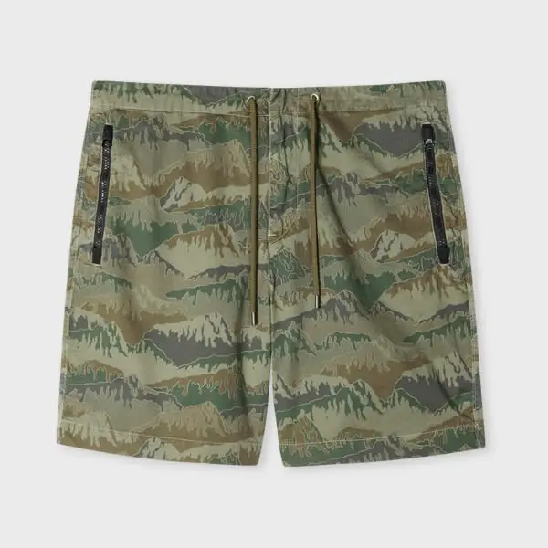 Paul Smith Khaki 'mountain Camo' Shorts