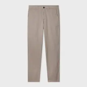 Paul Smith Tapered-fit Taupe Stretch-cotton Chinos