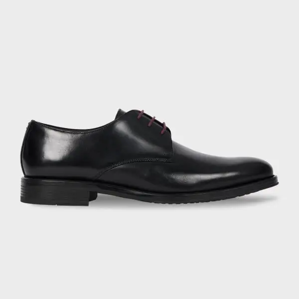 Paul Smith Leather George Derby Shoes - Black