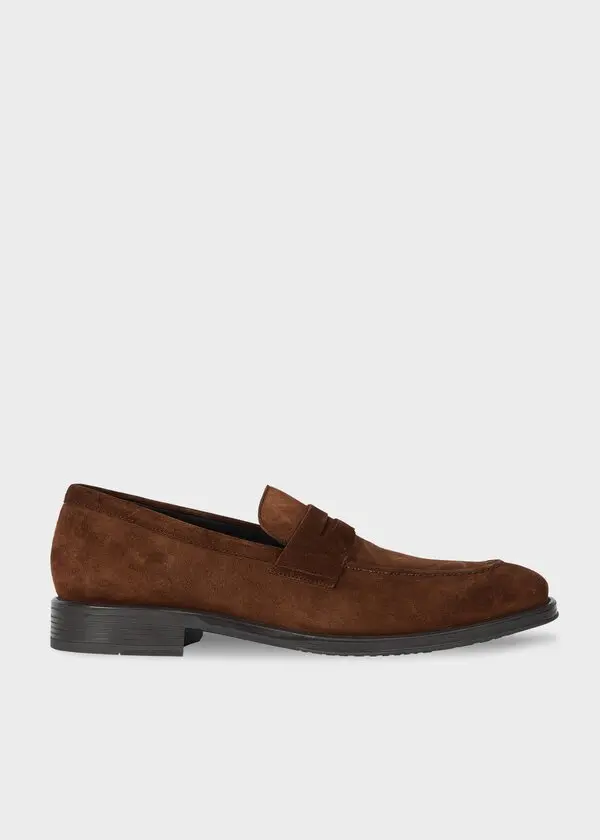 Paul Smith Suede 'pierce' Loafers - Brown