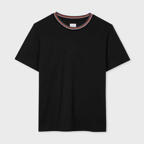 Paul Smith Signature Stripe Crew Neck T-shirt - Black