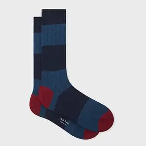 Paul Smith Striped Cashmere Blend Socks