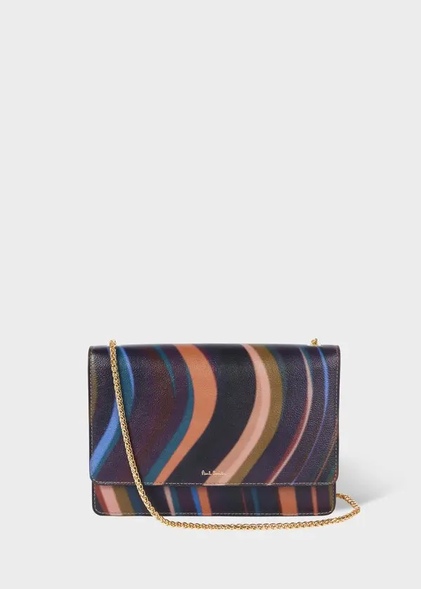 Paul Smith Midnight Swirl' Leather Pouch