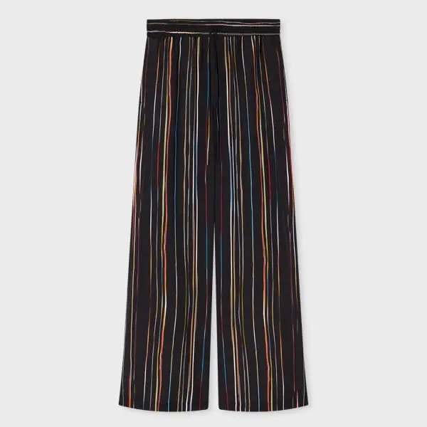 Paul Smith Pinstripe Wide-leg Trousers