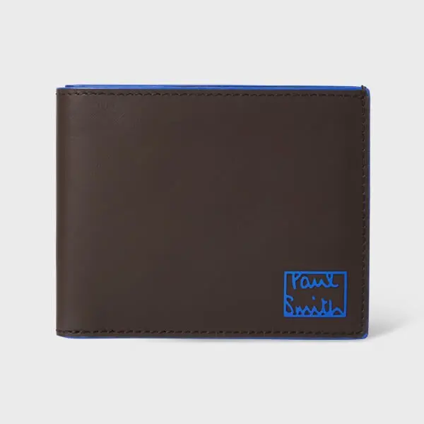 Paul Smith Leather 'contrast Logo' Compact Billfold Wallet