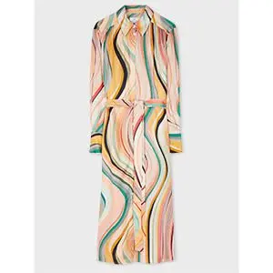 Paul Smith Dusky Swirl Shirt Dress - Multicolour
