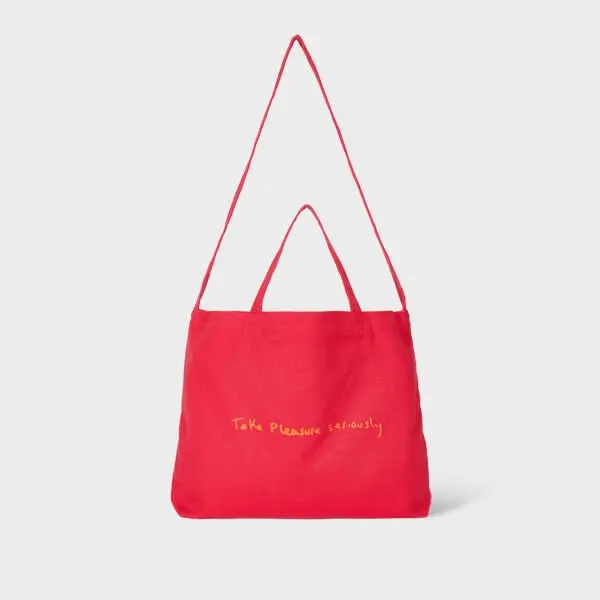 Paul Smith Quote Tote Bag - Red