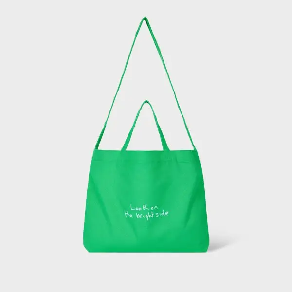 Paul Smith Cotton-canvas Quote Tote Bag - Green