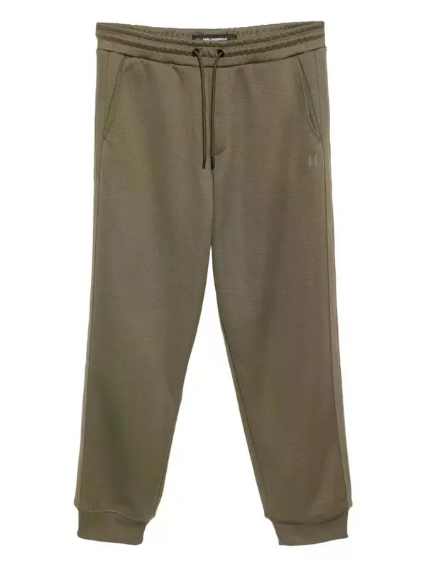 Karl Lagerfeld Logo-embossed Trousers - Green