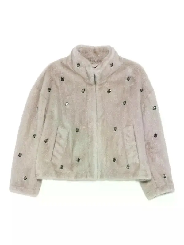 VICOLO Crystal-embellished Coat