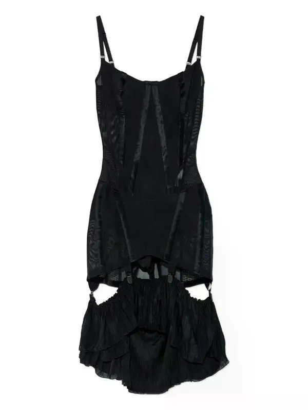 KNWLS Uma Ruffled Suspender Mini Dress