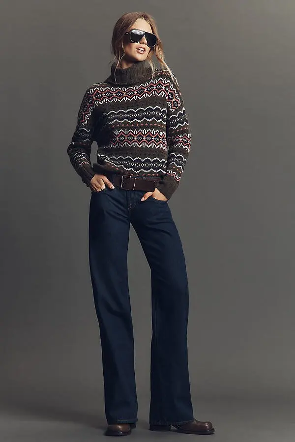 7 For All Mankind Low-rise Straight-leg Jeans
