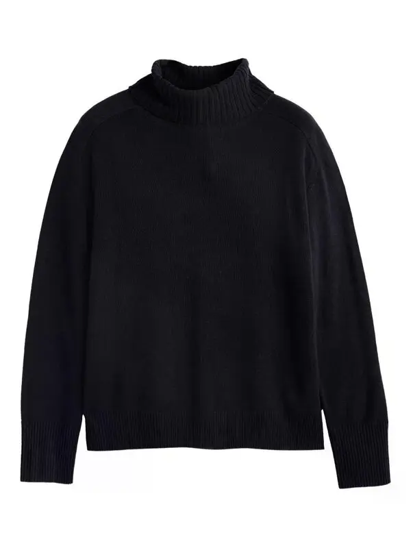 Chinti & Parker Raglan-sleeve Roll-neck Sweater - Blue