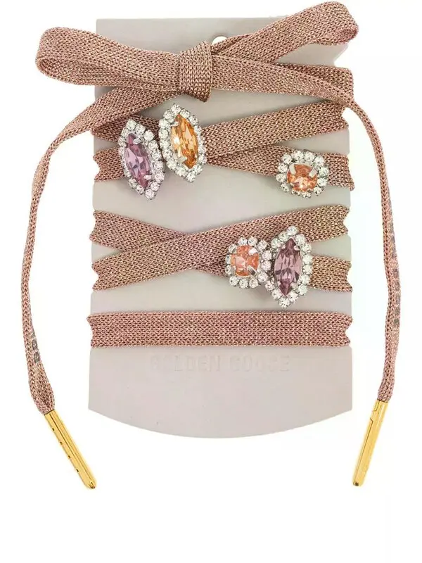 Golden Goose Crystal-embellished Shoelaces