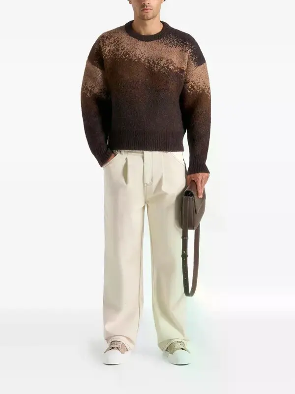 Manière De Voir Gradient-effect Sweater - Brown