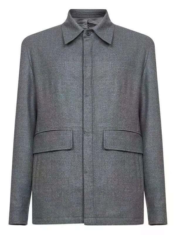 D4.0 Flap-pockets Shirt Jacket