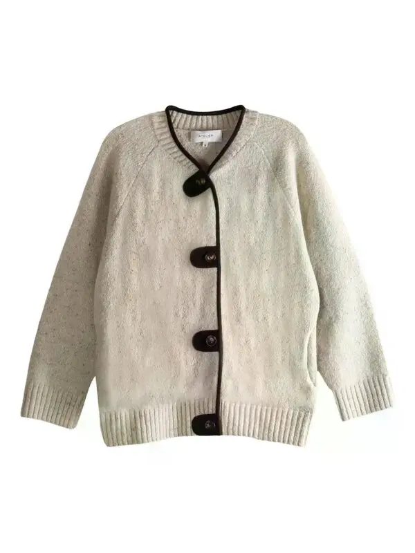 ATELIER Button Trim Cardigan