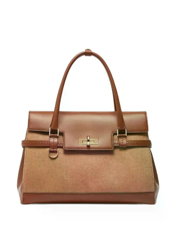 Max Mara Margaux25wk Camel-fur Tote Bag