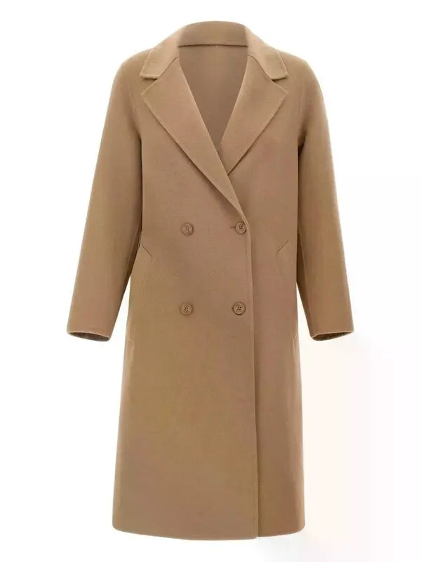 KAOS Double-breasted Coat With Logo Buttons