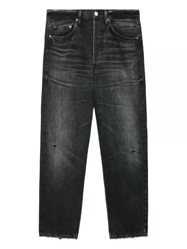 Junya Watanabe Whiskering-effect Jeans - Black