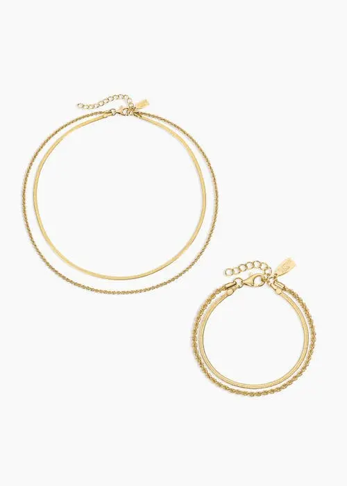 ELECTRIC PICKS Necklace And Bracelet Set Of 2