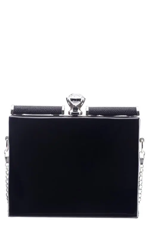 Nina Darby Crystal Clutch - Black