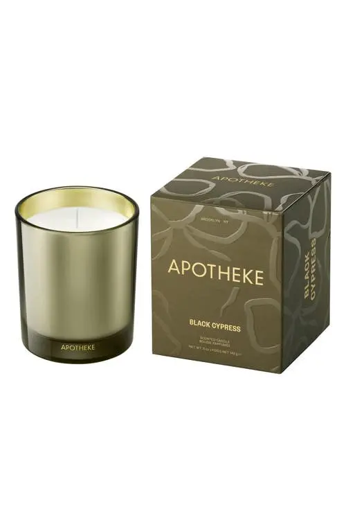 APOTHEKE Black Cypress Petite Scented Candle