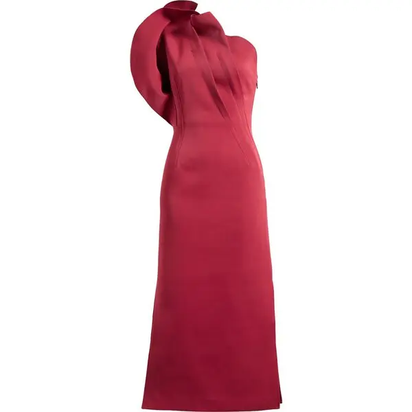 Acler Hawkley One-shoulder Midi Dress