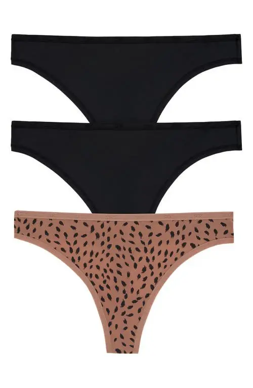 Dkny Assorted 3-pack Microfiber Thongs