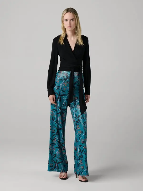 Diane Von Furstenberg Adelina Pants - Bamboo Blooms San Marco