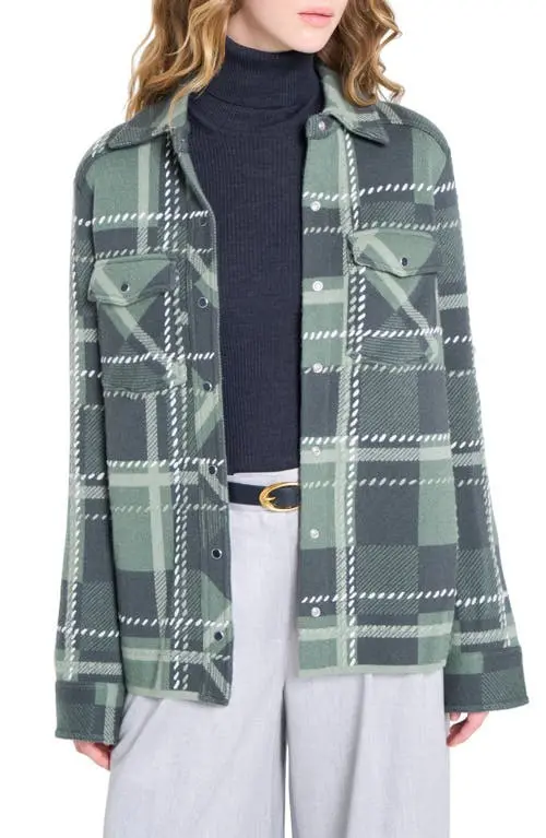 TWP Ranchers Plaid Cashmere Snap-up Shirt