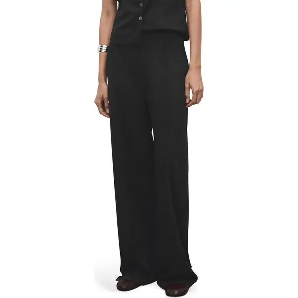 Mango Pull-on Straight Leg Pants