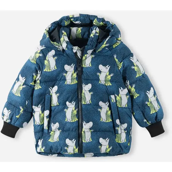 REIMA Printed Winter Jacket - Navy