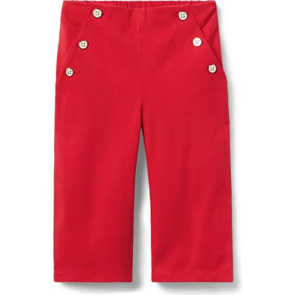 Janie And Jack Wide Leg Button Pant