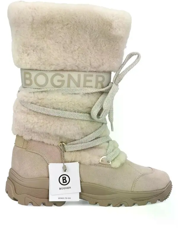 Bogner Shearling Lace-up Boots
