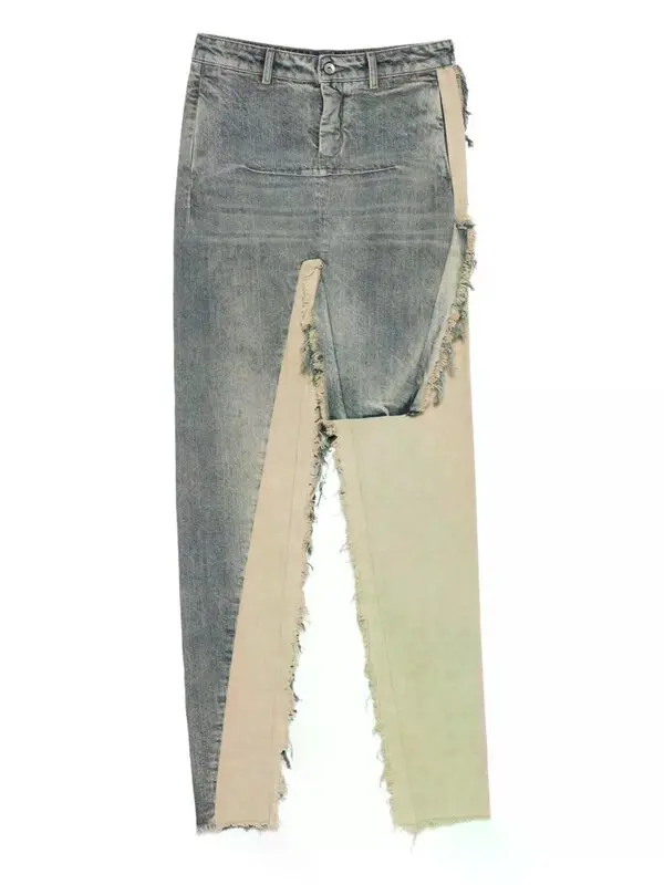Rick Owens Frayed Panel Skirt