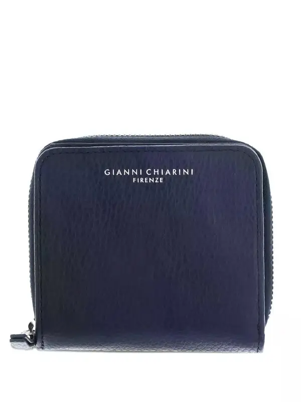 GIANNI CHIARINI Zip-fastening Leather Wallet - Blue