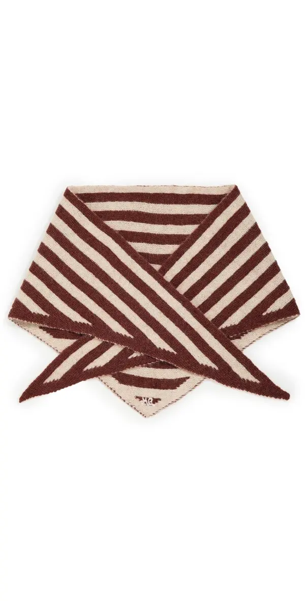 DAMSON MADDER Stripe Triangle Head Scarf