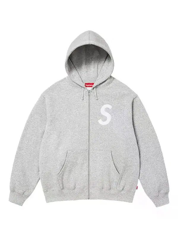 Supreme S Logo Zip パーカー Sサイズ Supreme S Logo Zip-Up Hoodie - Grey | Editorialist