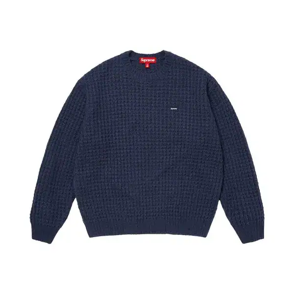 Supreme Small Box Waffle Knit Sweater - Blue | Editorialist